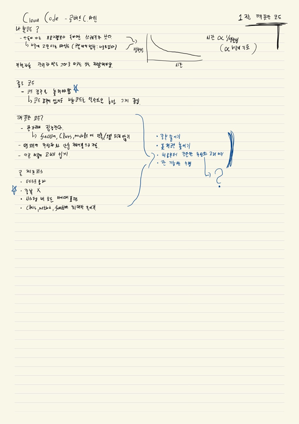 Clean Code Chapter 1 정리